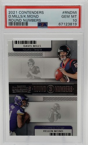 2021 Panini Contenders - Round Numbers Davis Mills, Kellen Mond #RN-DMI ...