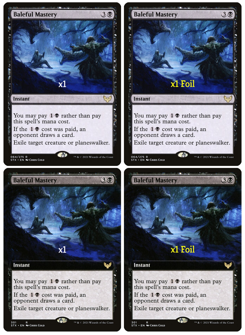 MTG Strixhaven: School of Mages STX Baleful Mastery MINT (SELECT) | eBay