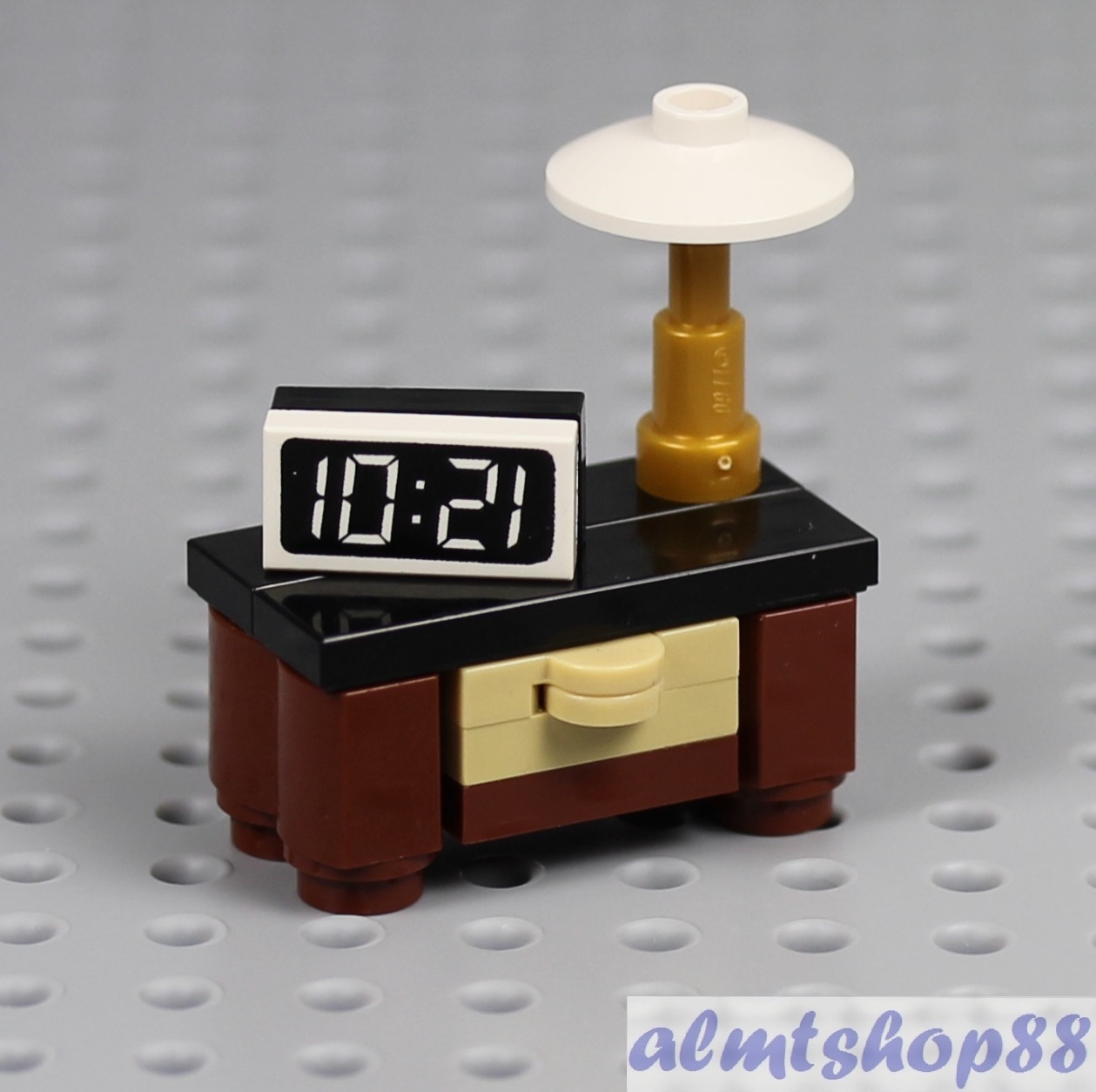 LEGO - Bedroom Nightstand w/ Alarm Clock & Lamp Minifig Home Furniture ...