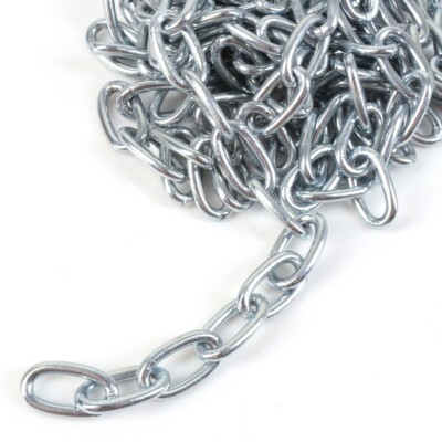 2M WELDED STEEL CHAIN 2mm Thickness Heavy Duty Fastening Links Light ...