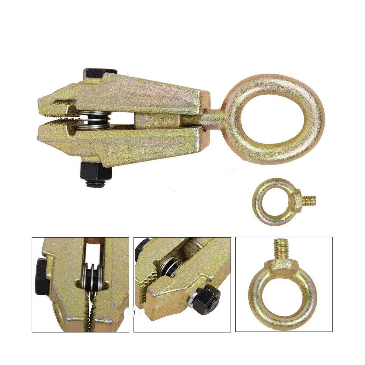 Body Shop Tools Auto Body Self-Tightening 5 Ton 3-Way Pull Clamp Repair ...