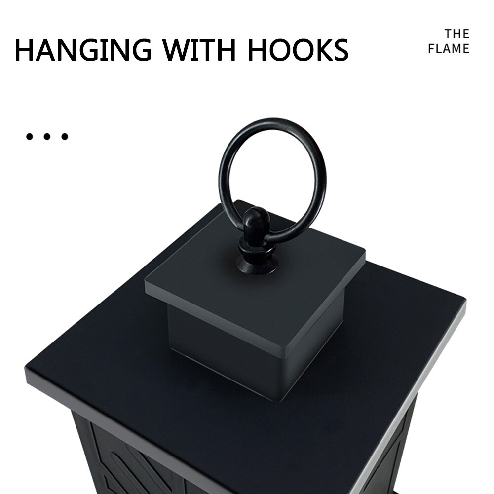 LED Decorative Light ABS Vintage Rectangle Firelace Light Living Room ...