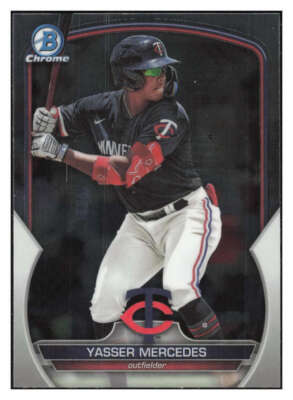 YASSER MERCEDES RC 2023 Bowman Draft Chrome #BDC-139 Pre Rookie Twins M ...