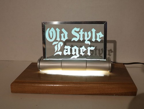 Heileman’s Old Style Beer Lighted Cash Register Sign Pebble Etched ...