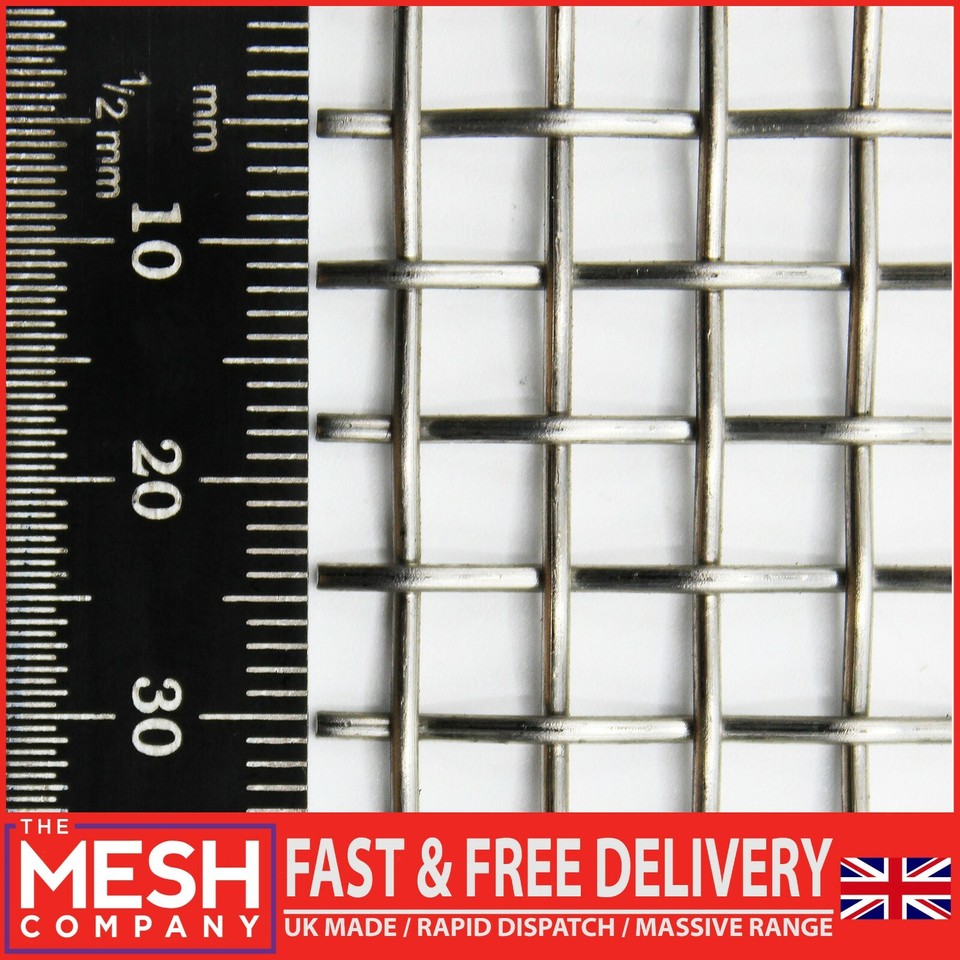The Mesh Company SS304 Stainless Steel Woven Wire Mesh | 150 & 300mm ...
