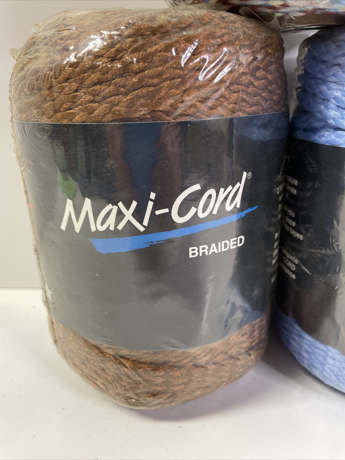Lot 3 Maxi-Cord 6 mm Braided New Macrame Craft Cord, 300 Total Yards ...