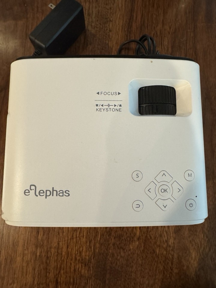 Elephas BL128 LED Mini Projector Full HD 1080P, Black/White | eBay