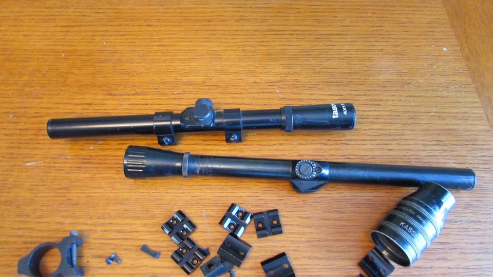 Large lot of SCOPE PARTS, Bases, Screws, Scope Caps | eBay