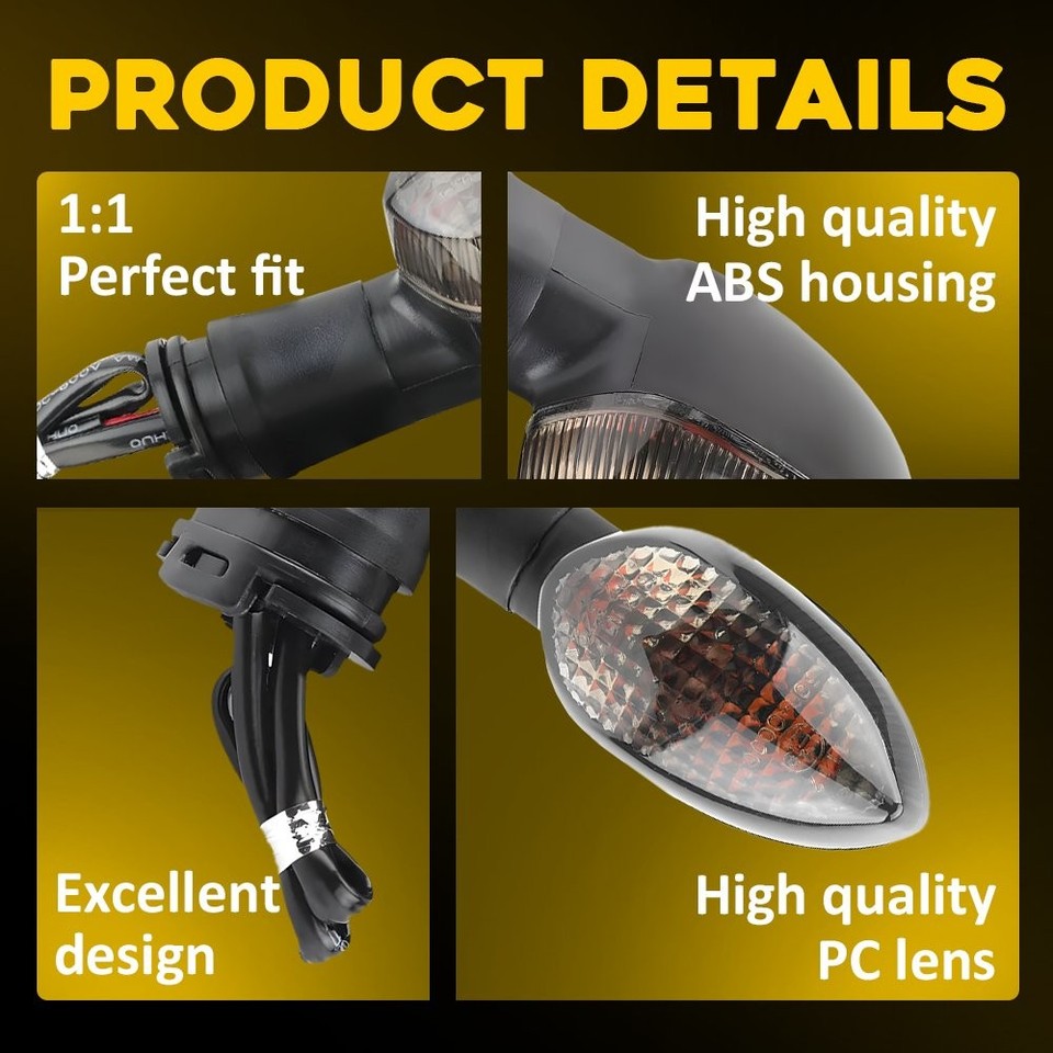 Motorcycle Turn Signal Indicator Blinker Light For YZF R1 R6/S R3 R25 ...