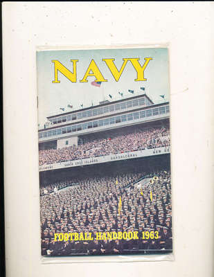 1963 Navy Football Press Media Guide Roger Staubach CFBmg1 | eBay