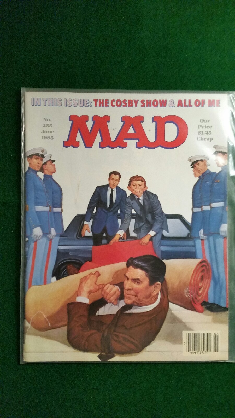 MAD Magazine 255 June 1985 Ronald Reagan Red Carpet Alfred E. Neuman ...