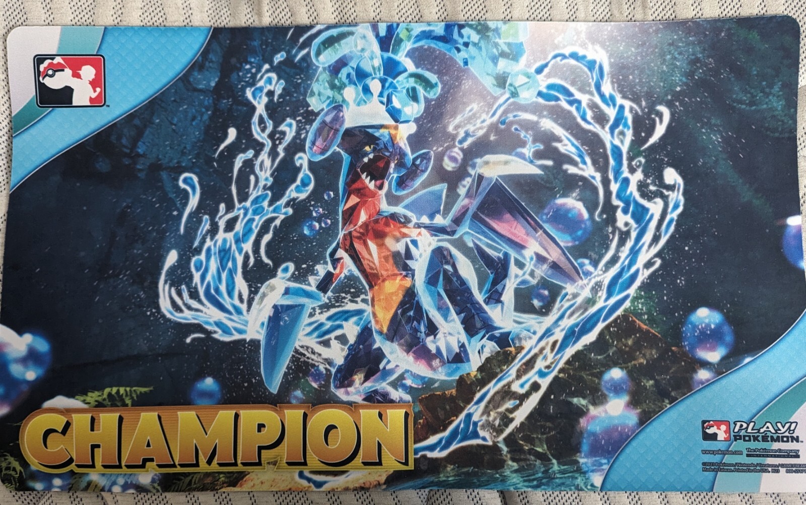 Play Pokemon Garchomp League Cup Champion Playmat | eBay