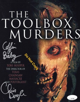 CHRISTOPHER CHRIS DOYLE signed 8x10 Photo Toolbox Murders COFFIN BABY ...