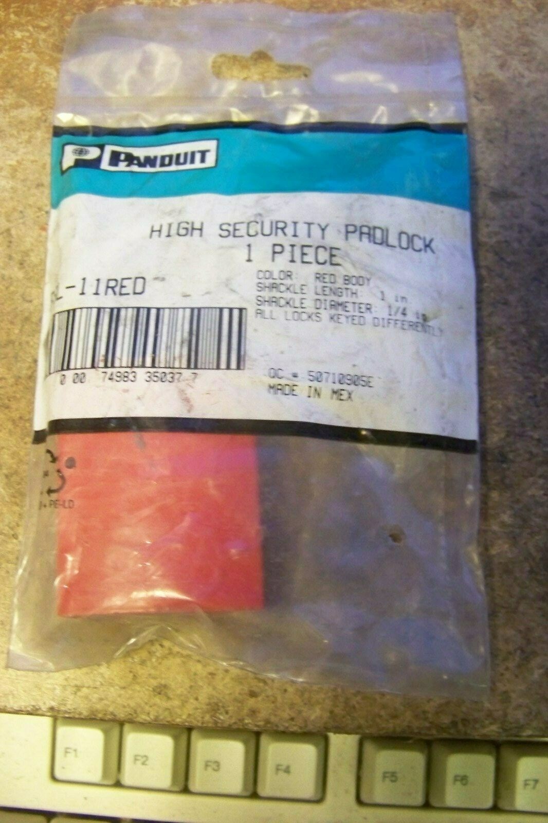 Panduit PSL-11RED high security padlock | eBay