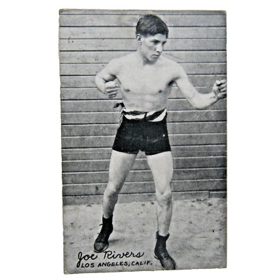 1921 Joe Rivers Exhibit Supply Co Postcard Boxing Boxer | eBay