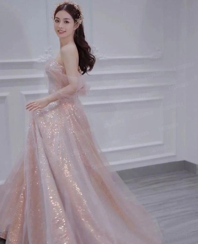 Gorgeous Off Shoulder Glitter Sequins Evening Gown Prom Banquet ...