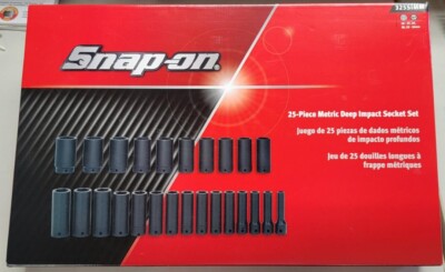 Snap-On 1/2" Metric Deep Impact Socket Set 25-piece Part # 325SIMM | eBay