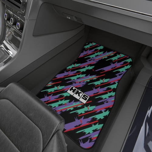 HKS Old Logo Tribute Car Mats (Set of 2), 90's JDM HKS Floor Mats Pair ...
