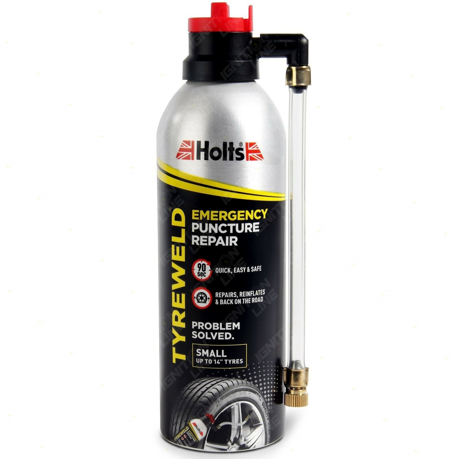 Holts Tyreweld Tyre Weld Emergency Puncture Repair Seals Inflates Tyre ...