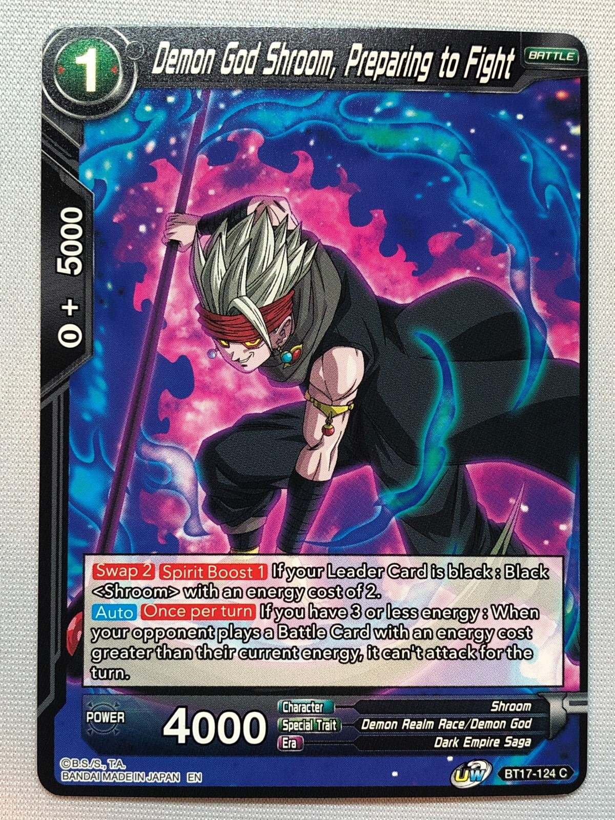 DBS CCG Ultimate Squad Demon God Shroom, Preparing to Fight NM/M | eBay