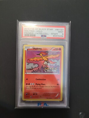 2016 Pokemon Fates Collide Black Star Promo STAFF Holo XY127 PSA MINT 9 ...
