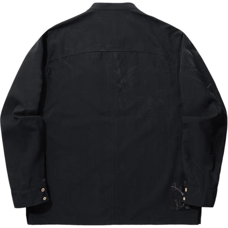 X Jackie Chan Collaboration Kung Fu Series Solid Color Loose Fit Stand ...