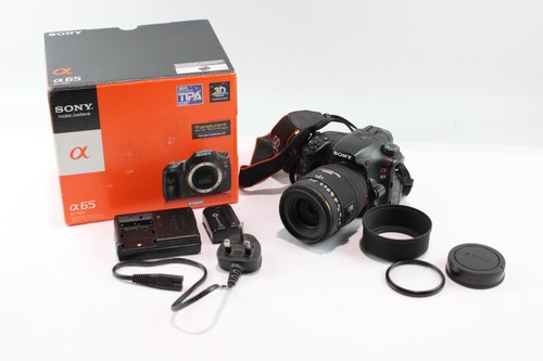 Sony a65 DSLR Digital Camera Working w/ Sigma 70mm F/2.8 DG Macro Lens ...