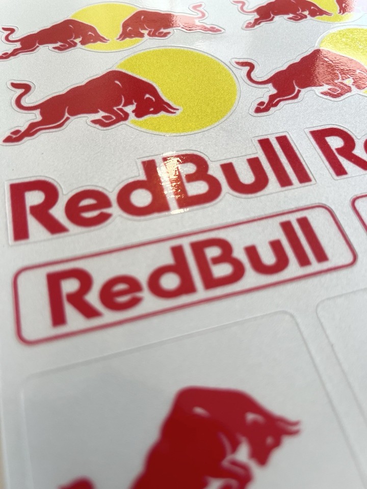 RedBull Racing Logo Sticker Sheet – Die-Cut Vinyl Decals #1 | eBay