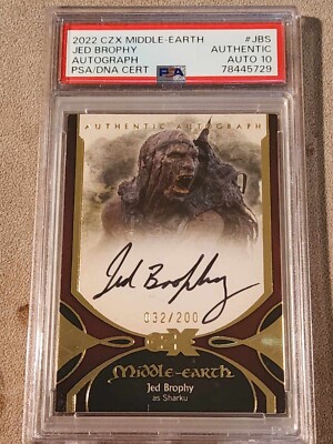 2022 CZX Middle Earth Jed Brophy Authentic PSA 10 Autograph 032/200 | eBay