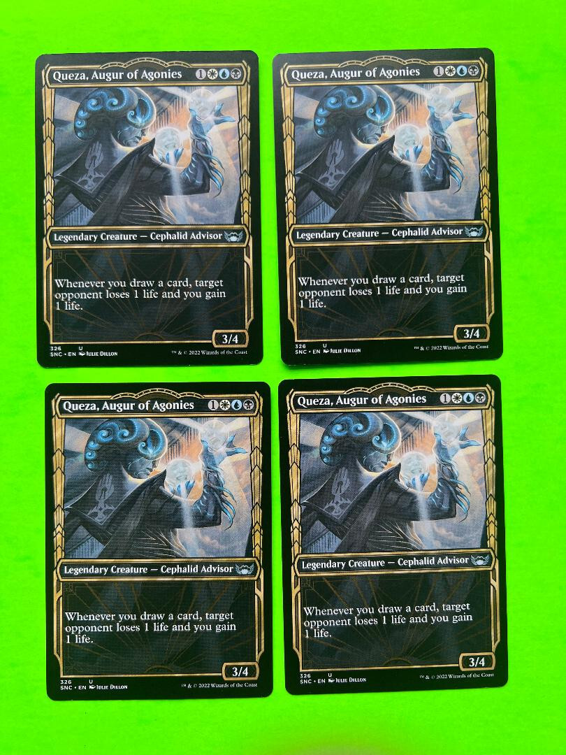 MTG Streets of New Capenna ( Queza, Augur of Agonies ) Showcase Lot of ...