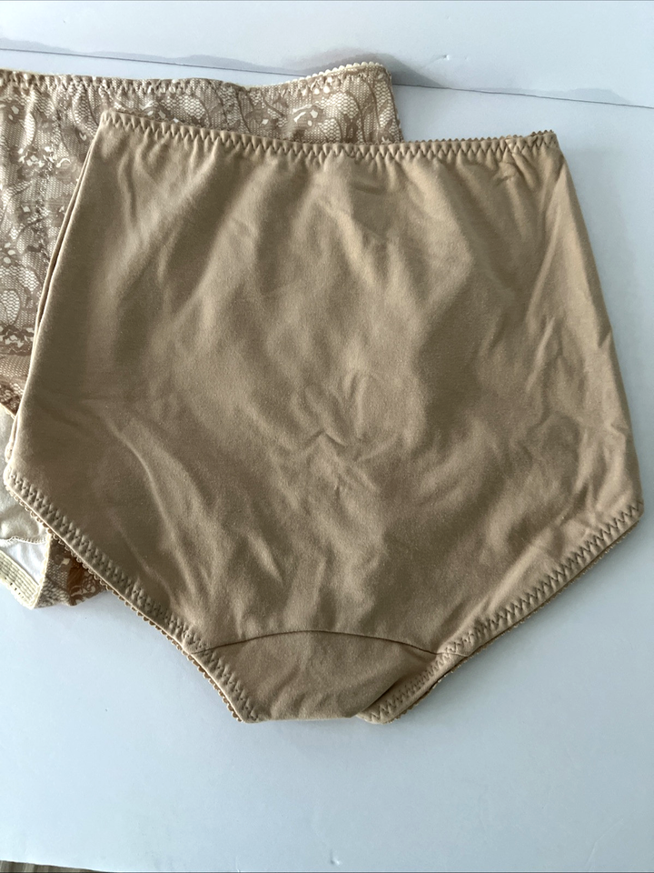 NEW Bali 2 Pack Women’s Cotton Light Control Shapewear Brief Large ...
