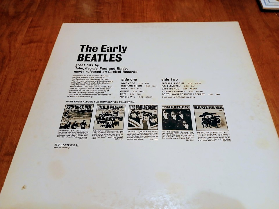 The Beatles - The Early Beatles - Capitol Records ST 2309 USA 1971 ...