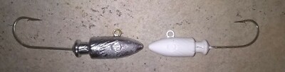10 Pack SPIRE POINT JIGS 8oz 12oz Bullet Jig Heads Painted or Unpainted ...