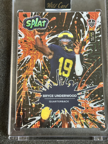2025 WILD CARD - SPLAT - Bryce Underwood Mojo - 15/15 | eBay