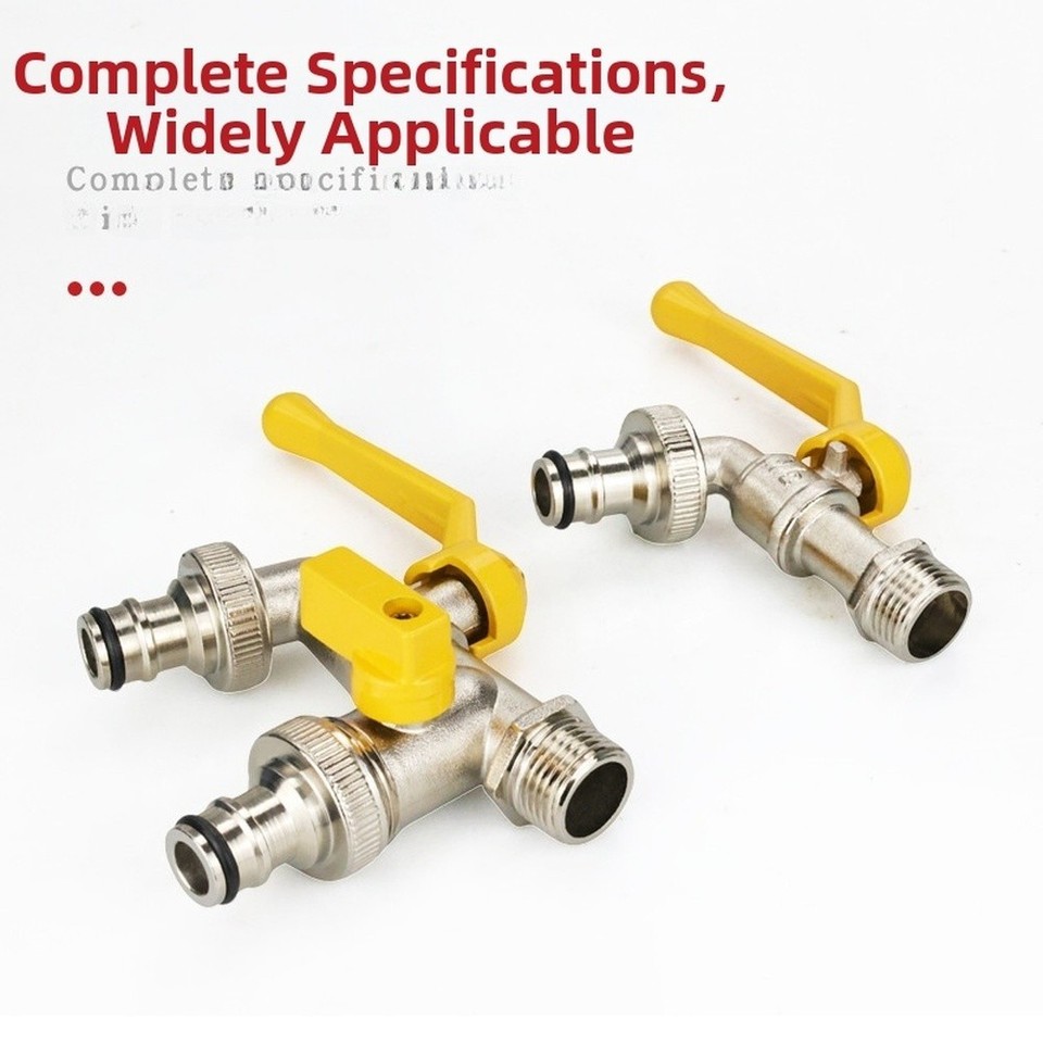 Dual Outlet Zinc Alloy Faucet with Double Control for For outdoor ...