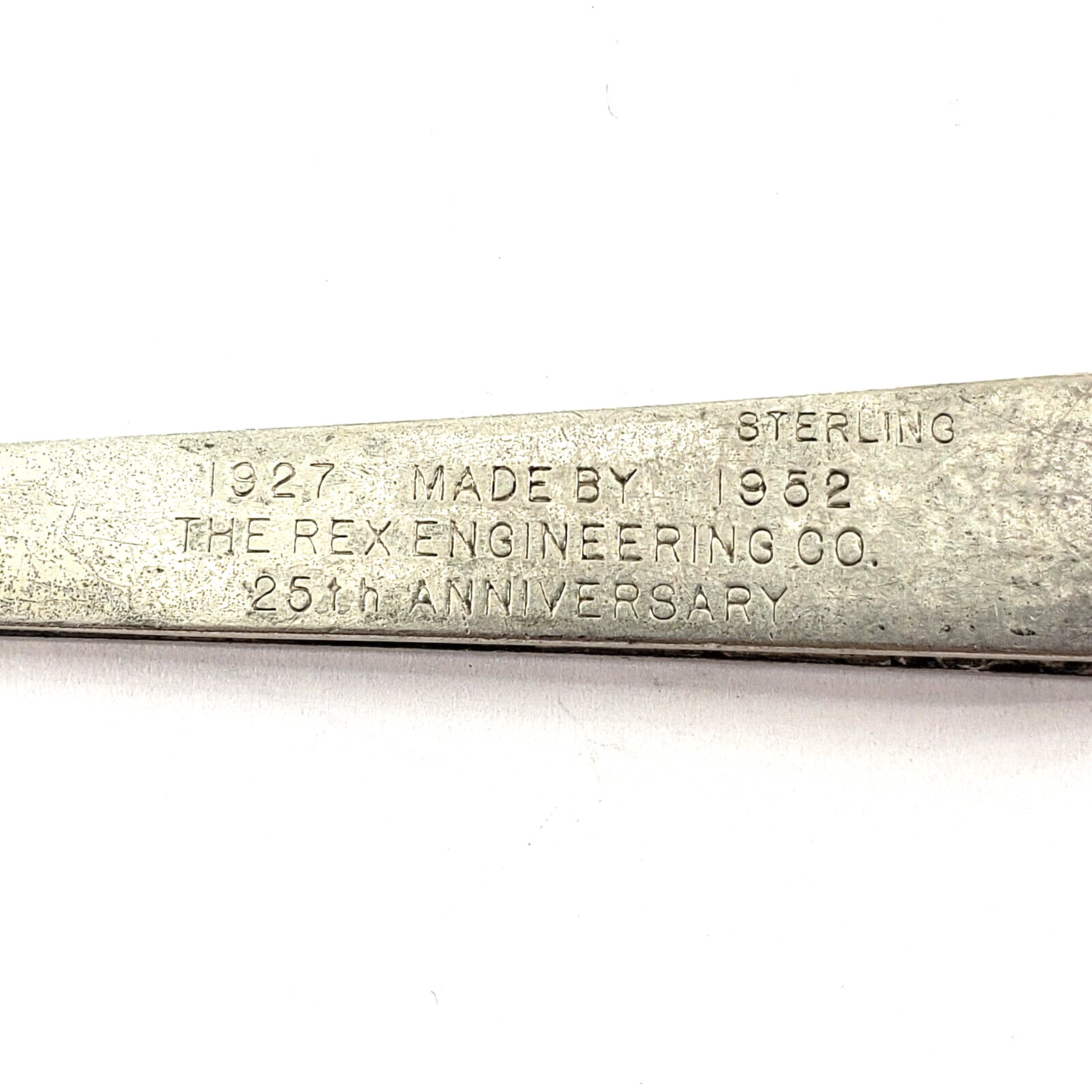 THE REX ENGINEERING CO 25th Anniversary Sterling Silv… - Gem