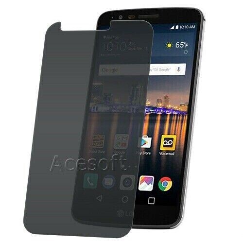 Privacy Anti-Peep Tempered Glass Screen Protector for LG Stylo 3 M430 ...