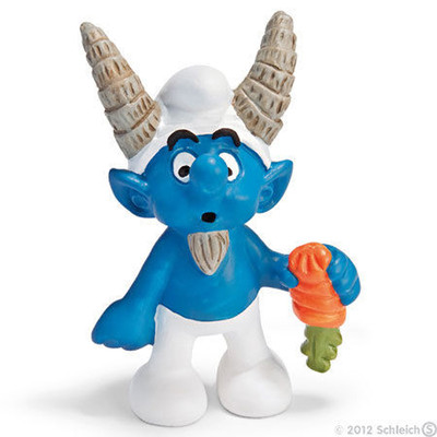 NEW SCHLEICH 20717 Astrology Zodiac CAPRICORN SMURF - RARE Smurfs Goat ...