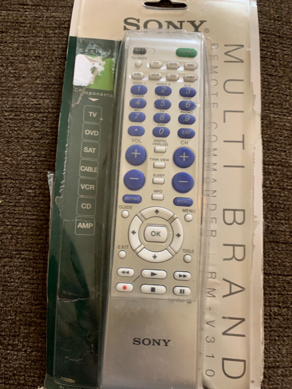 Sony Multi-Brand Remote Controller Commander RM-V310 Controls 7 ...