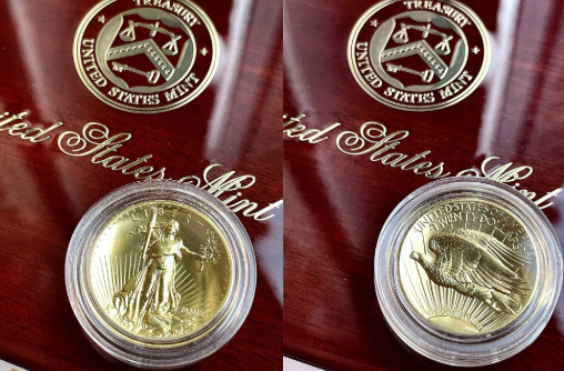 2009 Ultra High Relief - With ORIGINAL US Mint Purchase Receipt - Gold ...