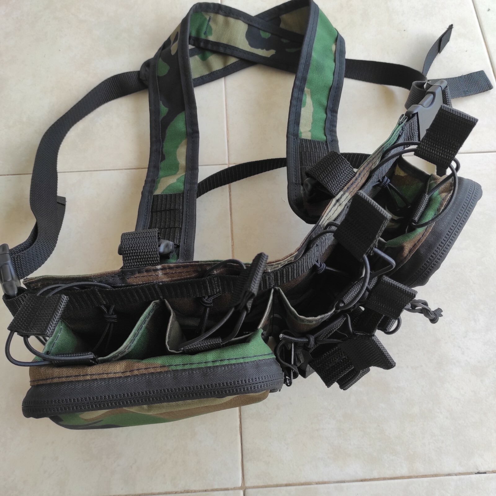 M81 WOODLAND CAMO D3CR D3CRX heavy placard Tactical Chest Rig for 223 ...