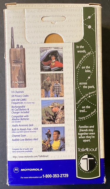 Motorola Talkabout Distance DPS 2 Way Radio Model P24SRV03G2AA for sale ...