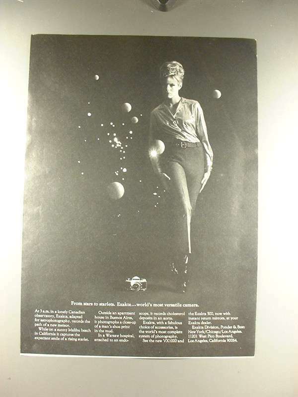 1968 Exakta Camera Ad - From Stars to Starlets | eBay