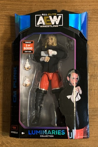 AEW Jazwares CM PUNK Luminaries Unmatched 8 Chase All Elite Figure 1 of ...