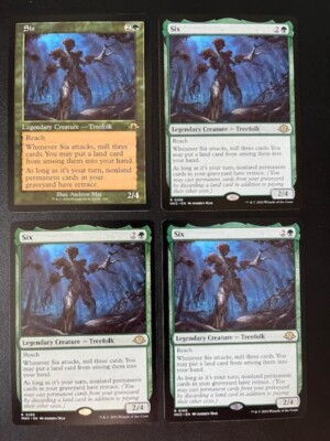 MTG- Six x4 - Modern Horizons 3 (One is Retro Border) | eBay