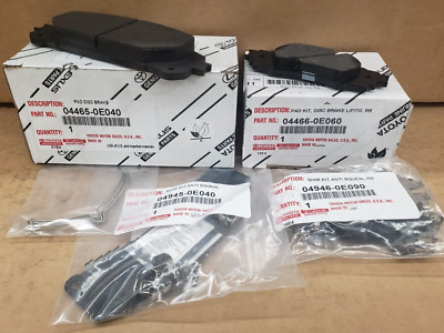 LEXUS OEM FACTORY FRONT AND REAR BRAKE PAD AND SHIM SET 2016-2019 RX350 ...