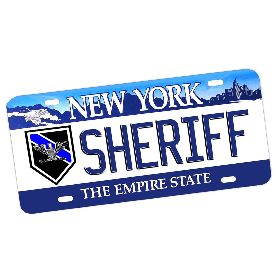 New York Law Enforcement Ranks Titles Assortment Aluminum Novelty ...