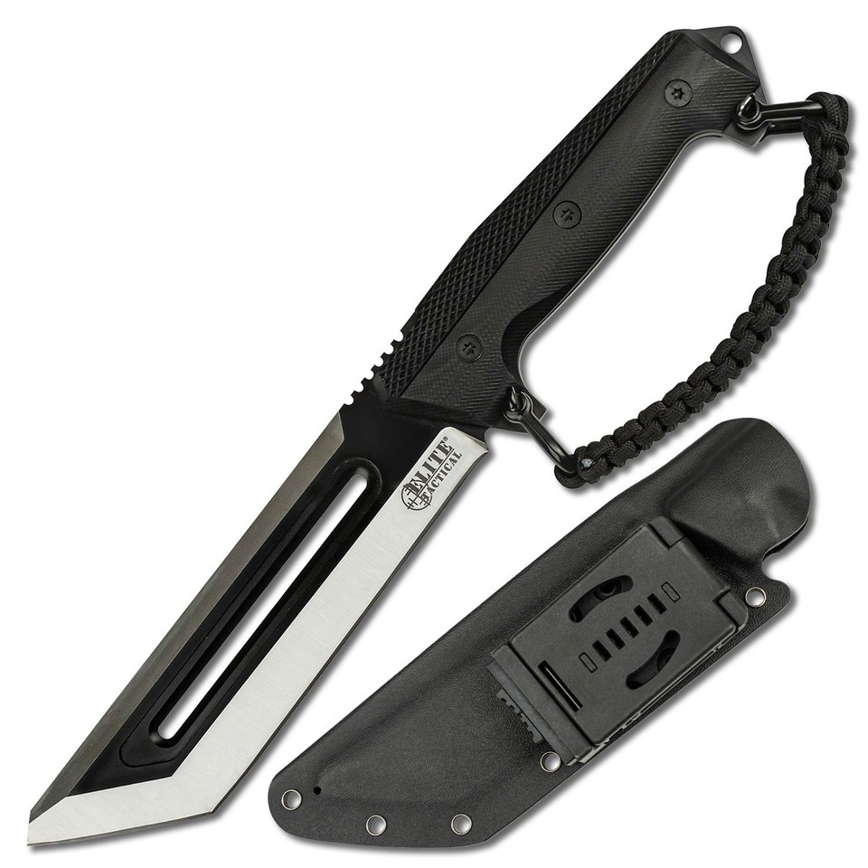 Elite Tactical RIG Tanto Bowie Hunter Combat Knife Machete 8Cr13MoV ET ...
