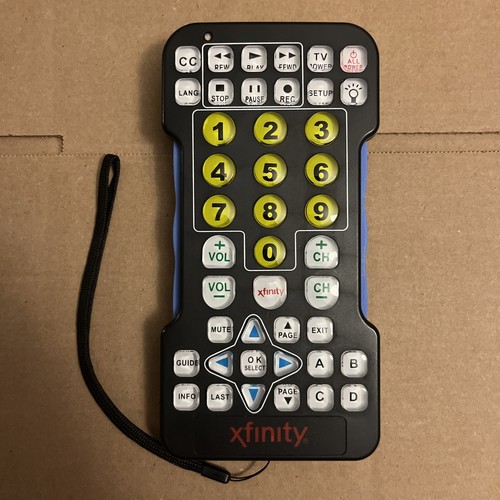 Xfinity Comcast Backlit Large Button Big EZ Oversized Universal Remote ...