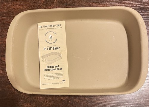 The Pampered Chef Heritage Stoneware Rectangular Baker, #1430, 9" x 13 ...